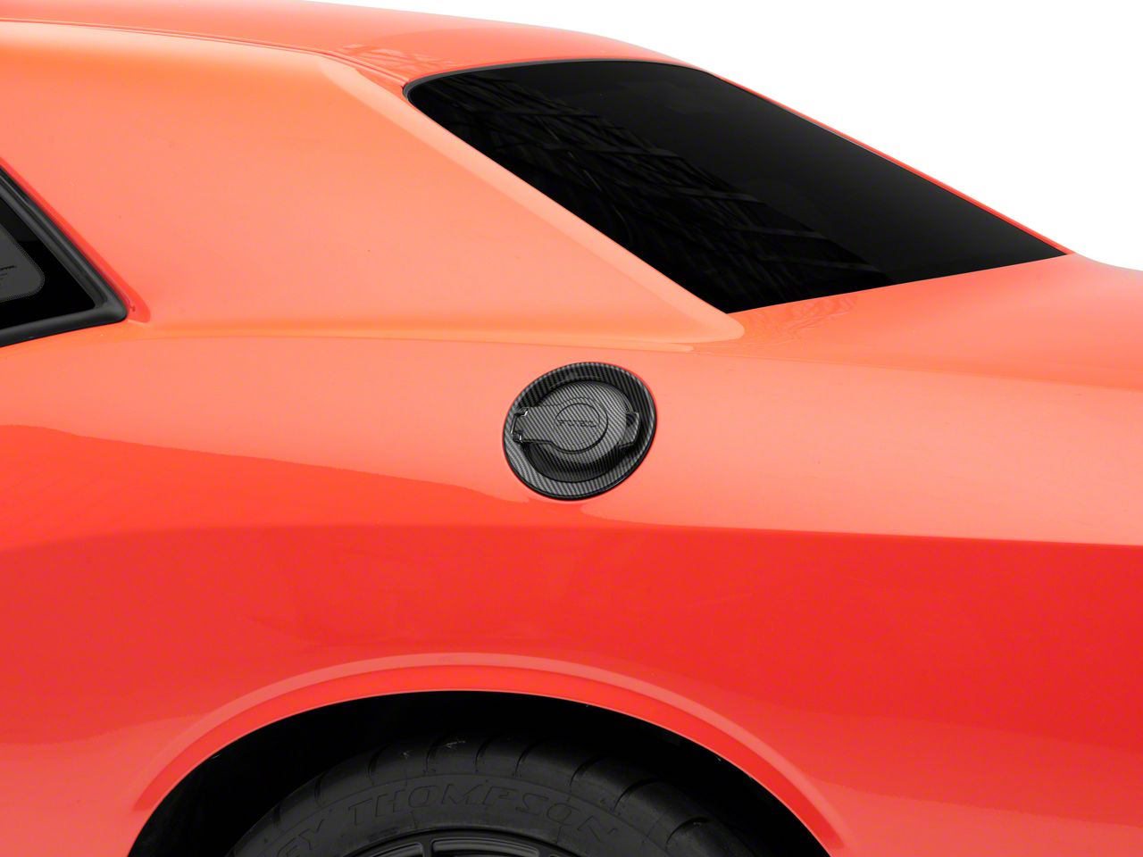 SpeedForm Challenger Fuel Filler Cap Cover; Carbon Fiber CH16474 (08-23 ...