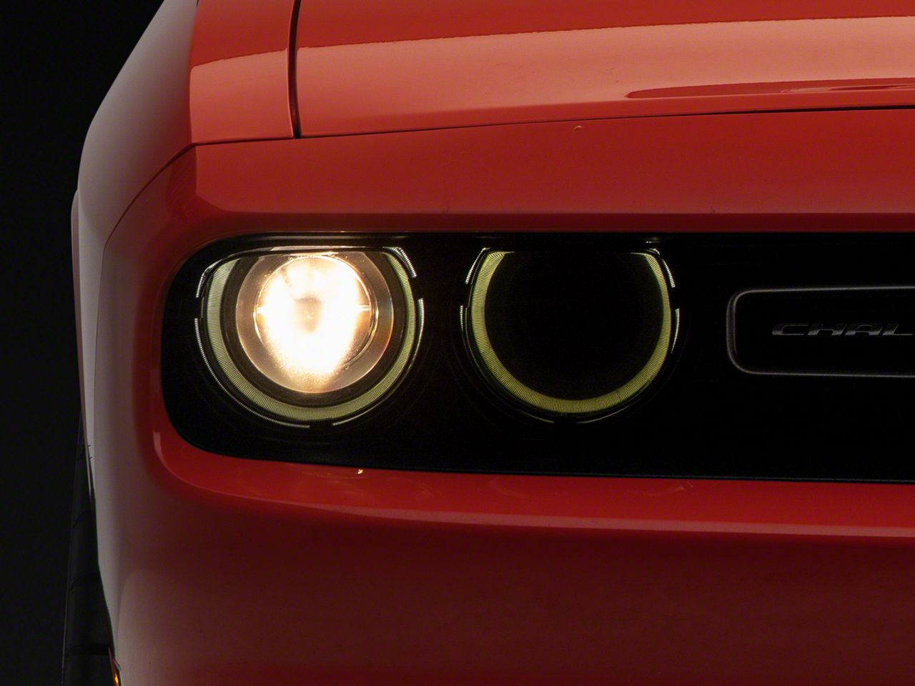 SpeedForm Challenger Headlight Covers; Smoked CH9182 (15-23 Challenger ...