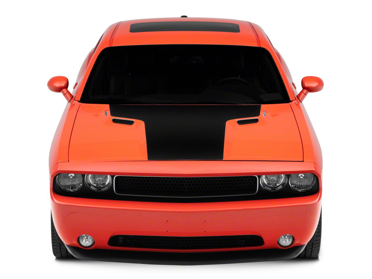 SEC10 Challenger Hood Decal; Gloss Black CH23397 (08-14 Challenger ...