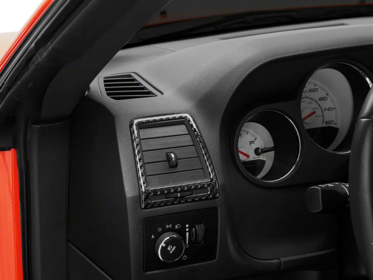 SpeedForm Challenger Passenger Side Vent Trim; Carbon Fiber CH16606 (08 ...