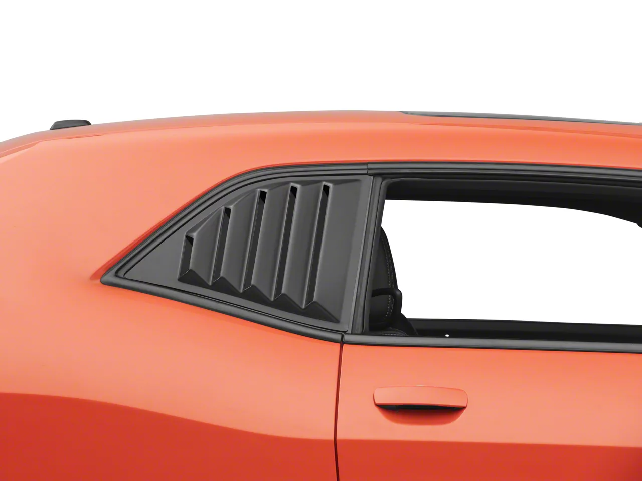 SpeedForm Challenger Quarter Window Louvers; Matte Black CH3547 (08-23 ...