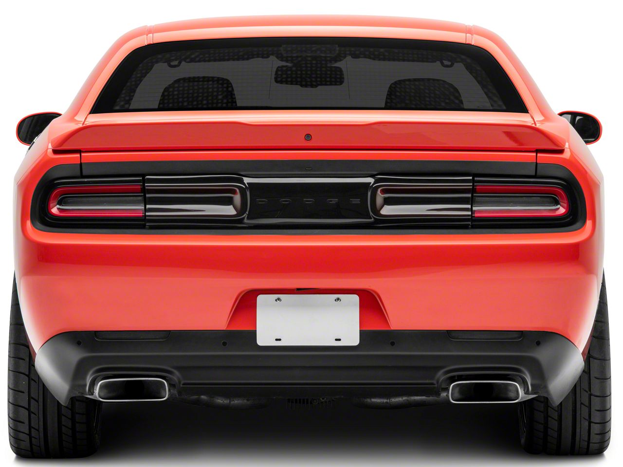 SpeedForm Challenger Rear Center Tail Light Cover; Smoked CH16943 (15 ...