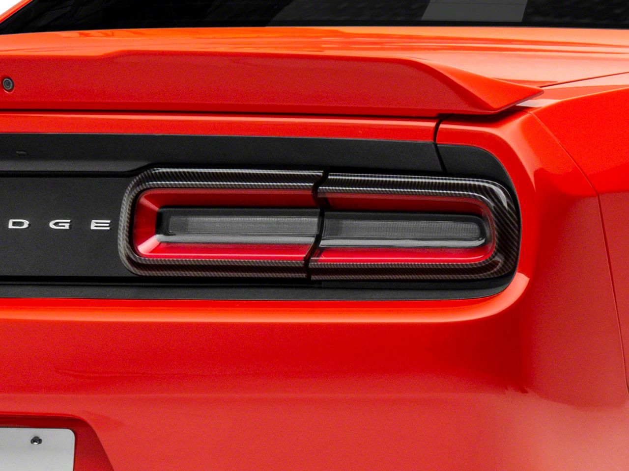 SpeedForm Challenger Tail Light Trim; Carbon Fiber CH17603 (15-23 ...