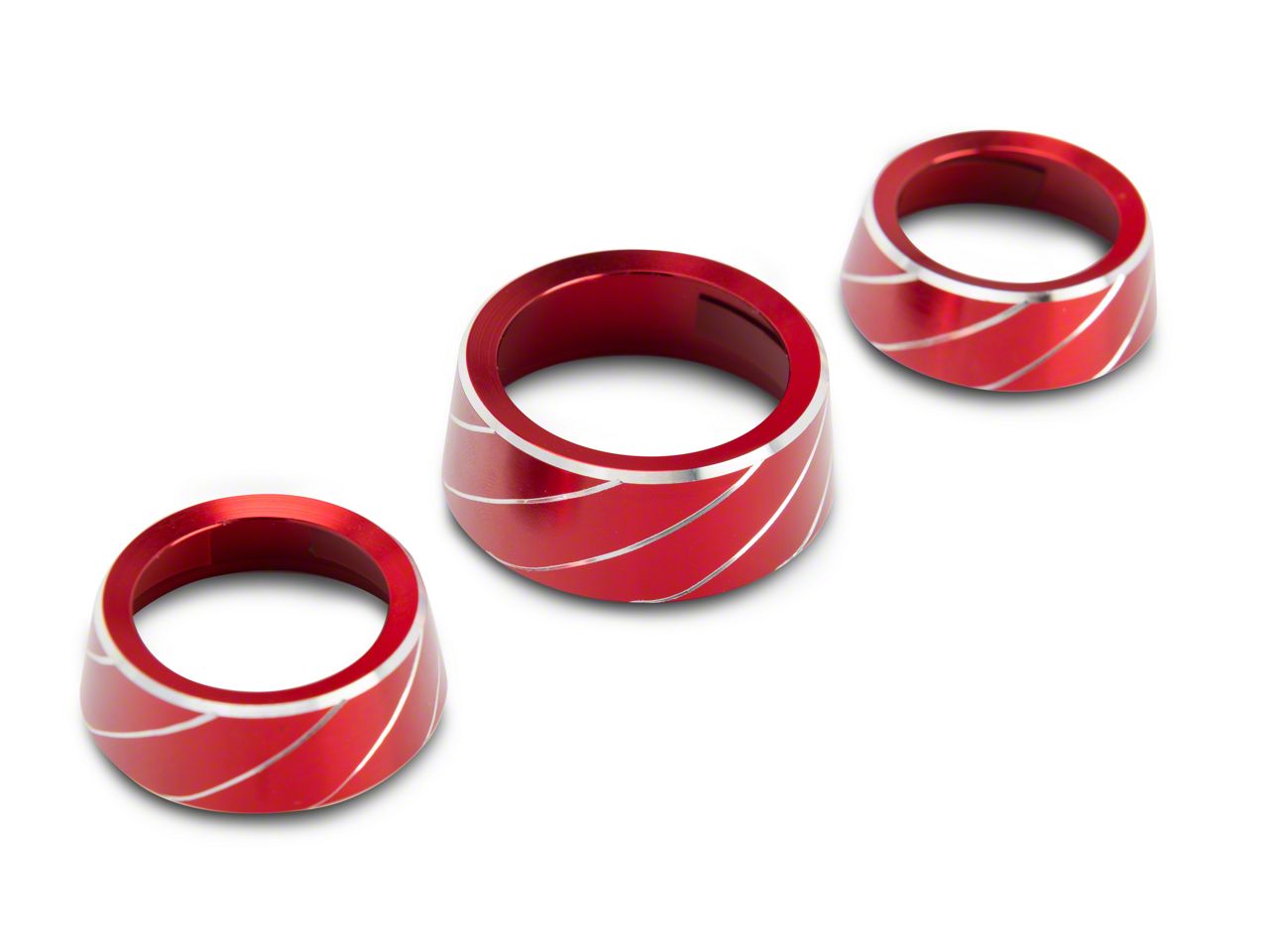 SpeedForm Charger Billet HVAC Knob Covers; Red CR14932 (15-23 Charger ...