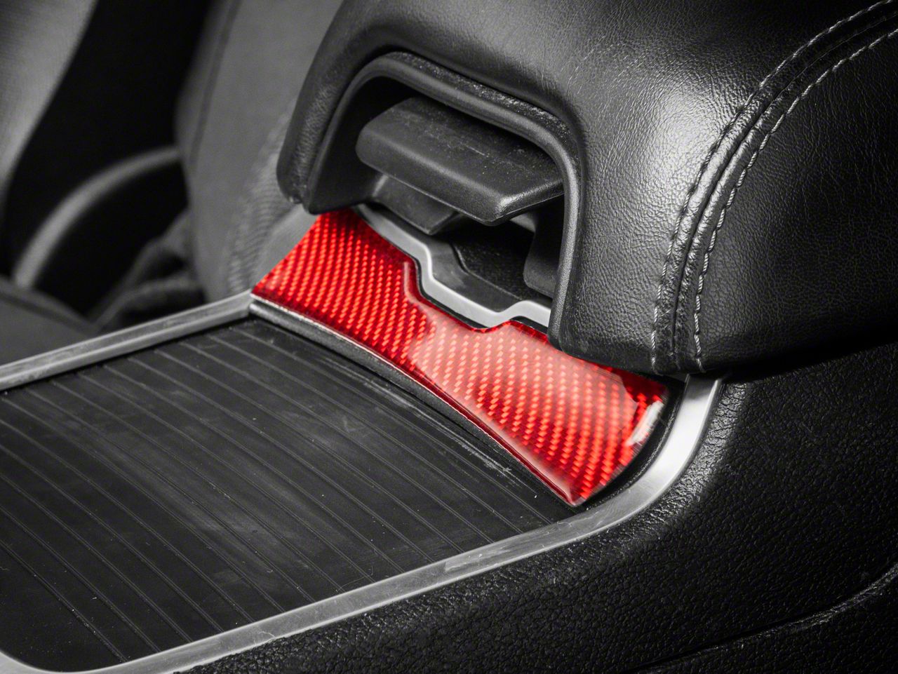 SpeedForm Charger Center Console Arm Rest Trim; Red Carbon CR15310 (15 ...