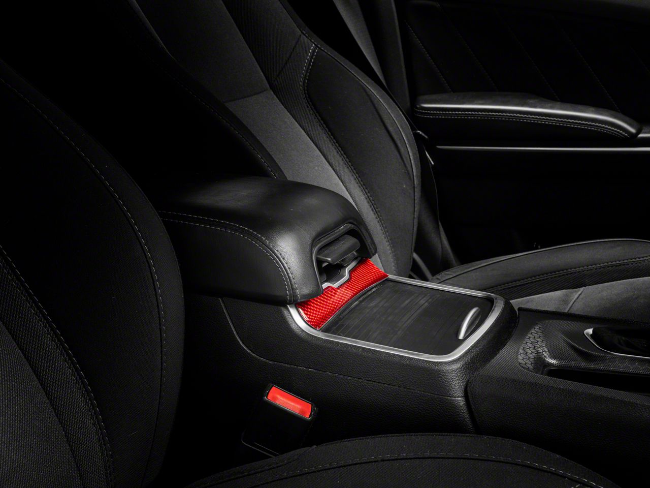 SpeedForm Charger Center Console Arm Rest Trim; Red Carbon CR15310 (15 ...