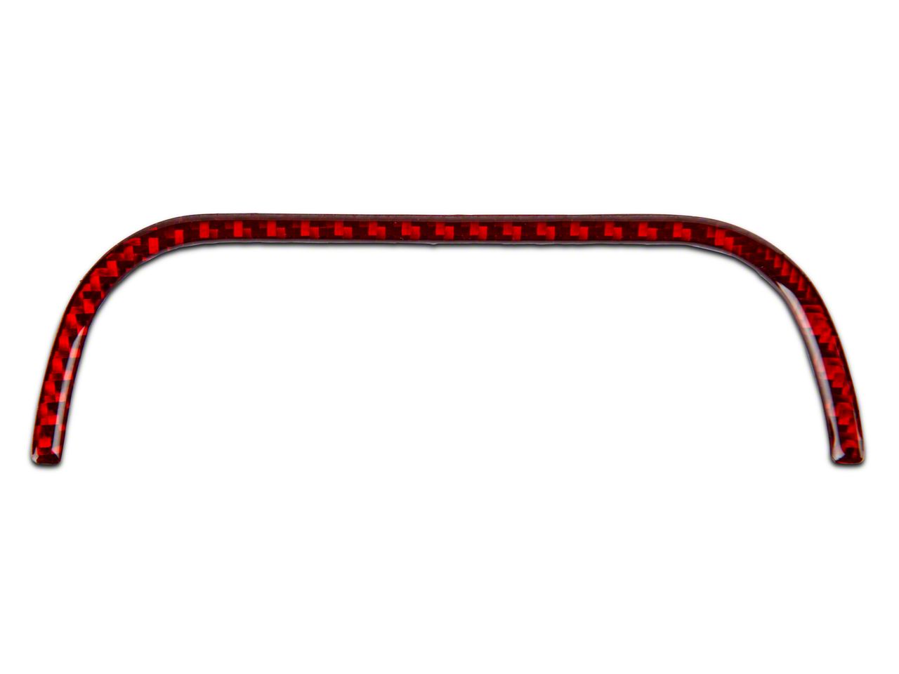 SpeedForm Charger Door Armrest Trim; Red Carbon Fiber CR14941 (15-23 ...