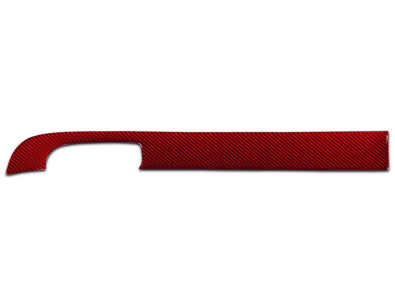 SpeedForm Charger Glove Box Trim; Red Carbon Fiber CR14950 (15-23 ...