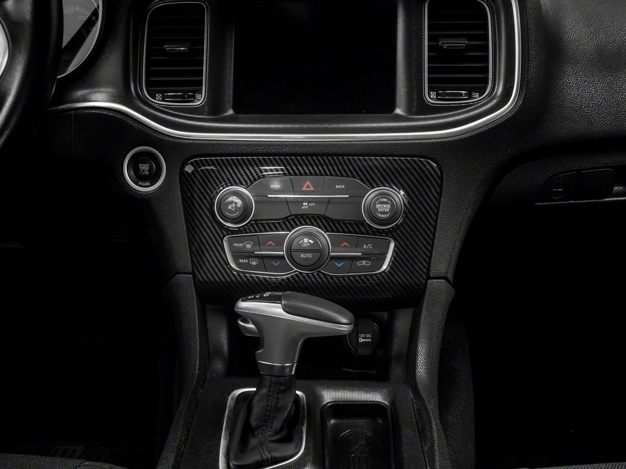 SpeedForm Charger HVAC Panel Trim; Carbon Fiber CR14952 (15-23 Charger ...