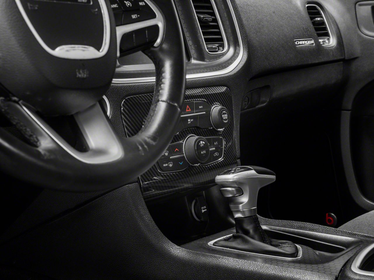 SpeedForm Charger HVAC Panel Trim; Carbon Fiber CR14952 (15-23 Charger ...