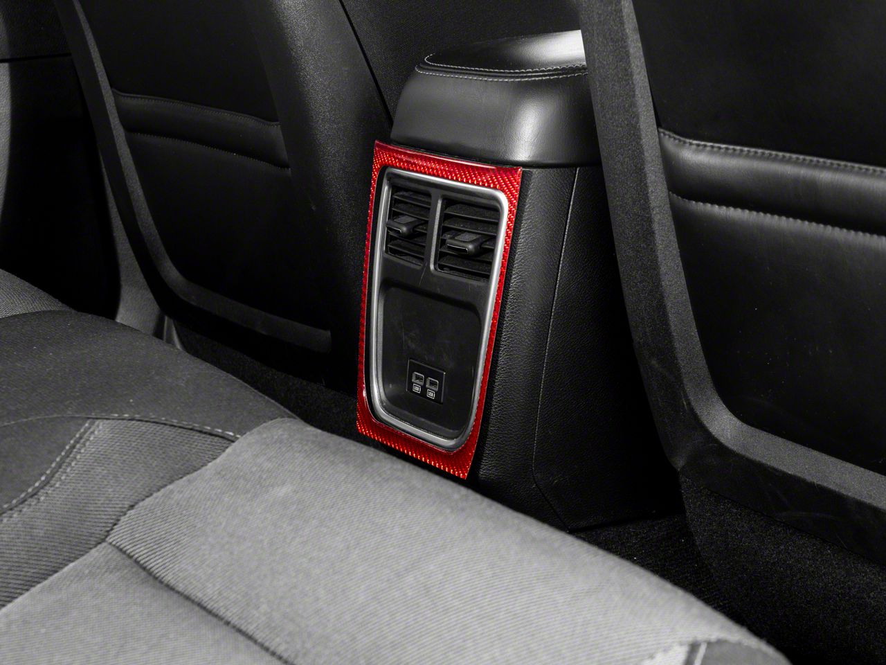 SpeedForm Charger Rear Console Vent Trim; Red Carbon Fiber CR14958 (15 ...
