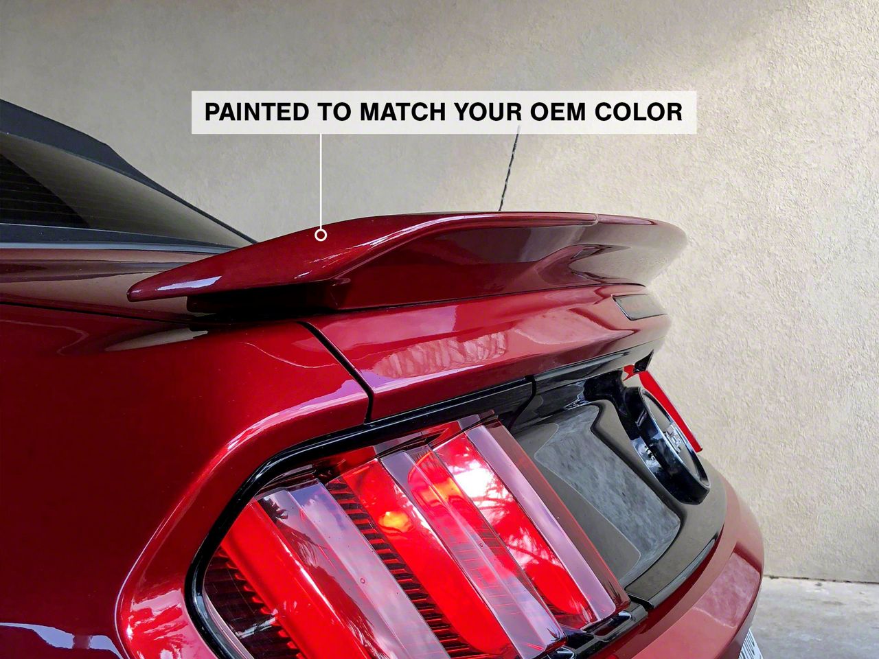 SpeedForm Mustang GT350 Style Track Pack Rear Spoiler; Pre-Painted ...