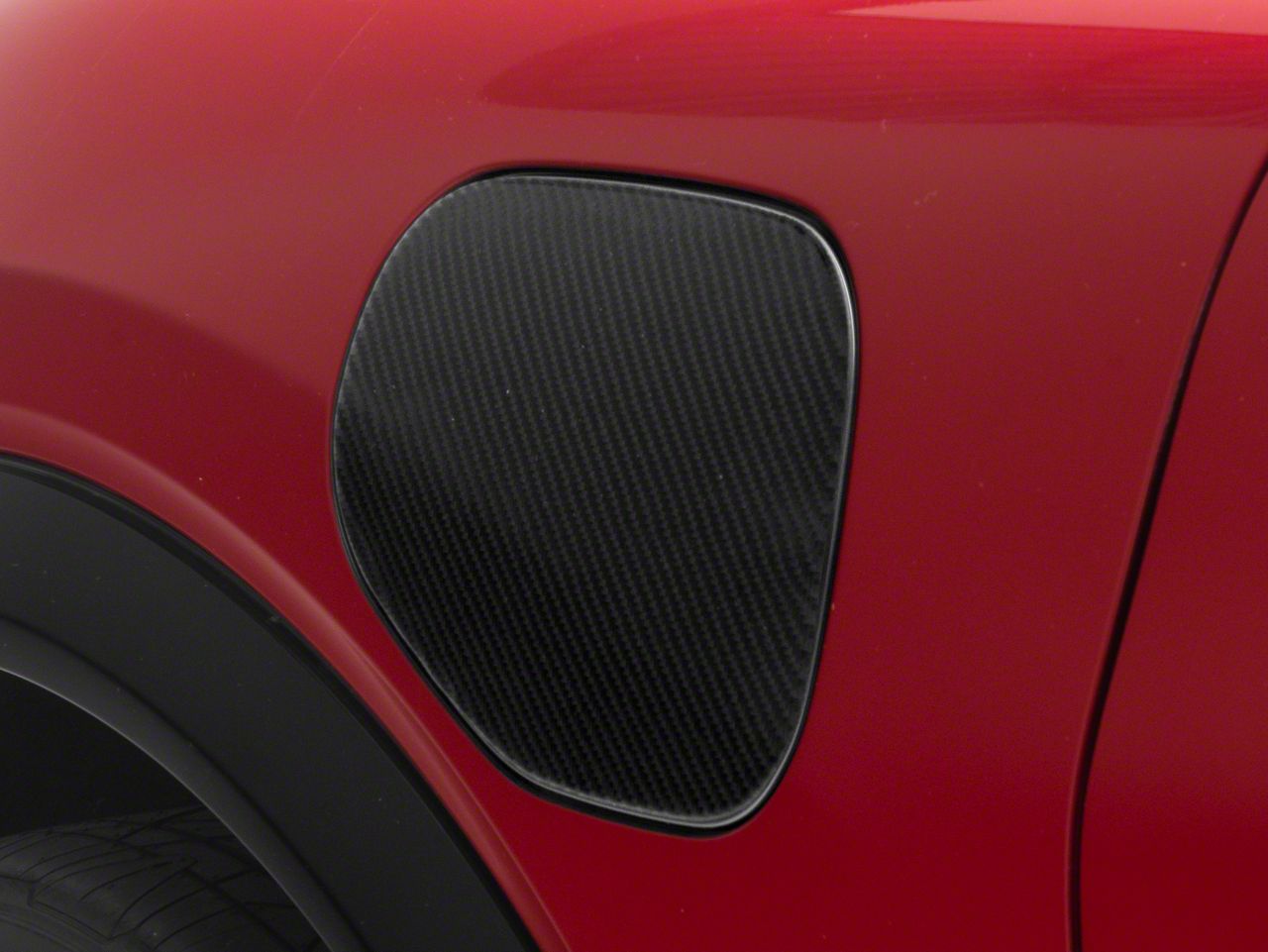 SpeedForm Mach-E Charging Port Trim; Black Carbon Fiber ME5366 (21-26 ...