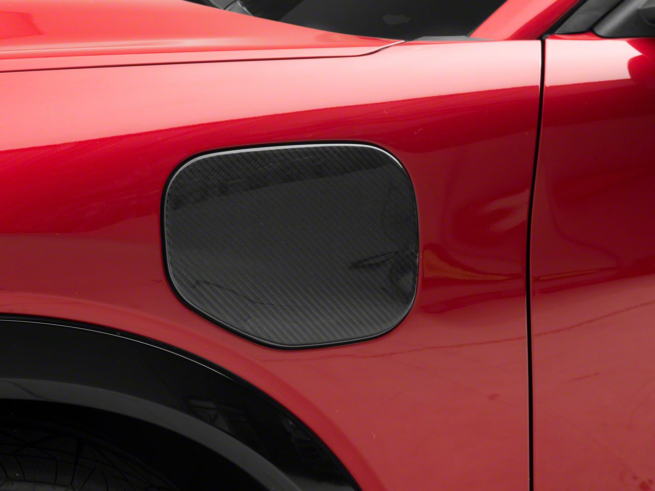 SpeedForm Mach-E Charging Port Trim; Black Carbon Fiber ME5366 (21-25 ...