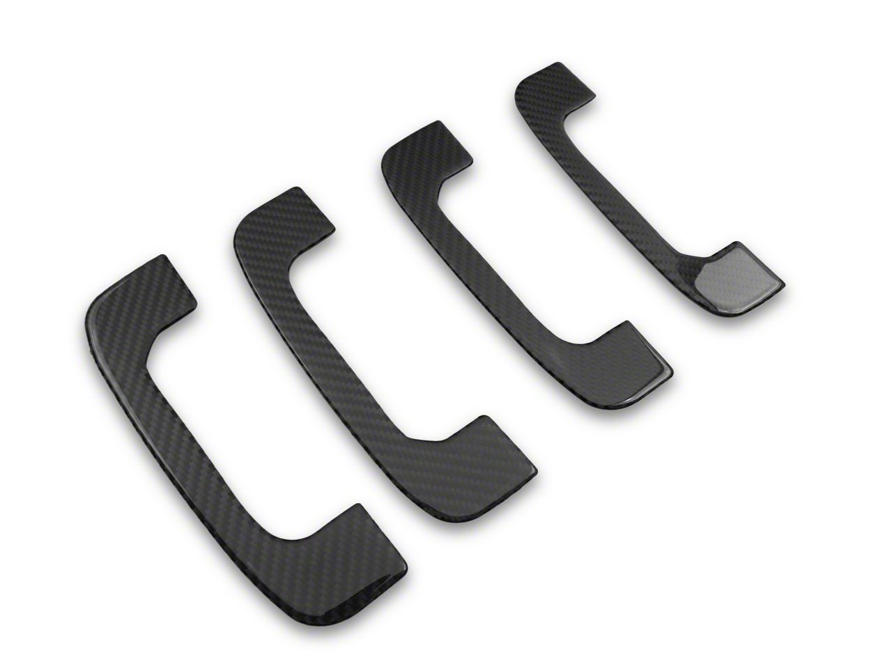 SpeedForm Mach-E Interior Overhead Handle Trim; Black Carbon Fiber ...