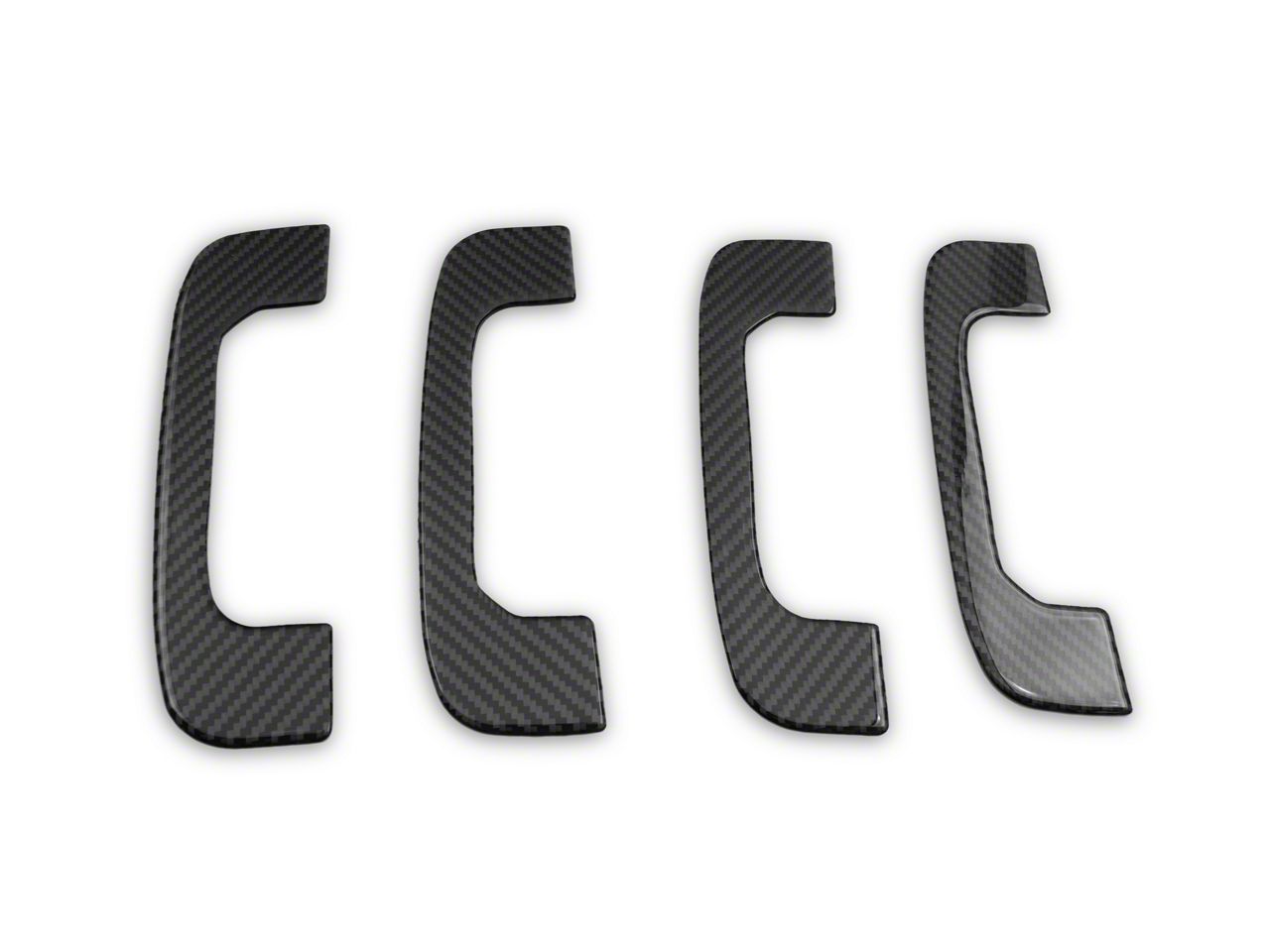 SpeedForm Mach-E Interior Overhead Handle Trim; Black Carbon Fiber ...