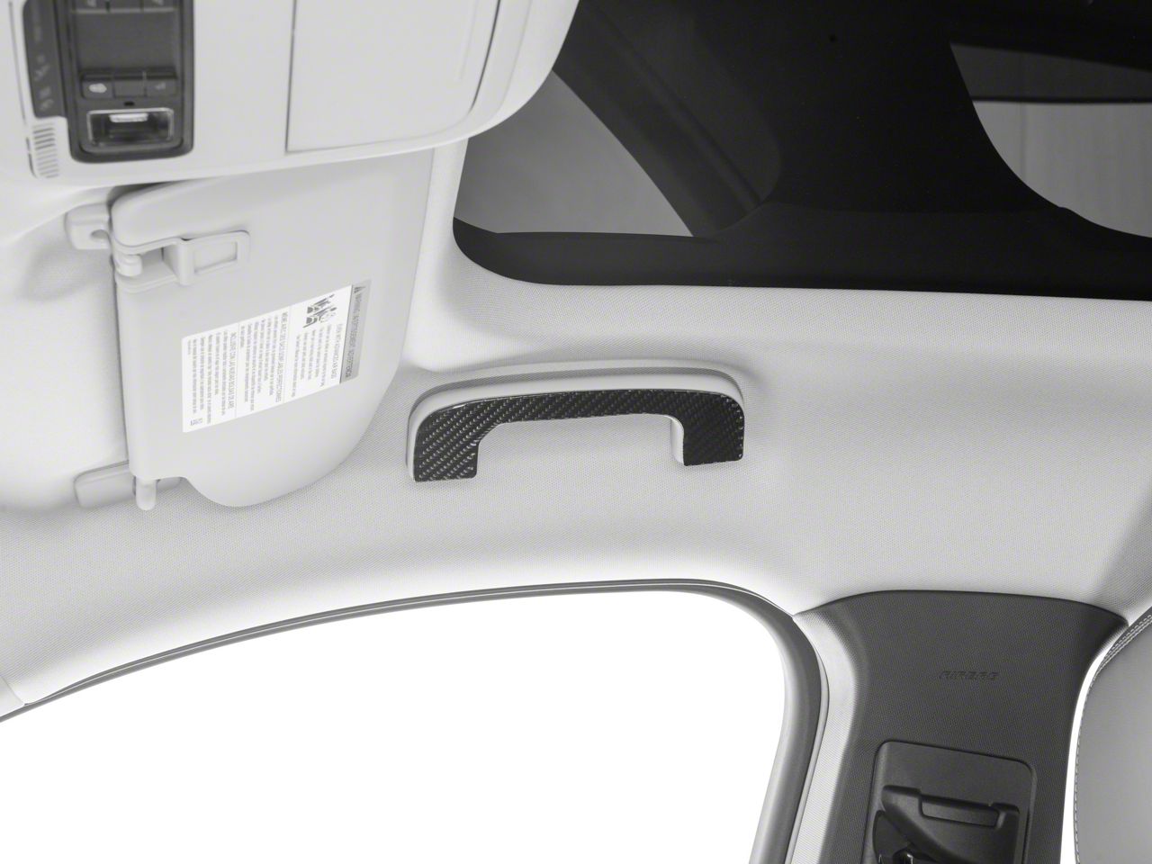 SpeedForm Mach-E Interior Overhead Handle Trim; Black Carbon Fiber ...