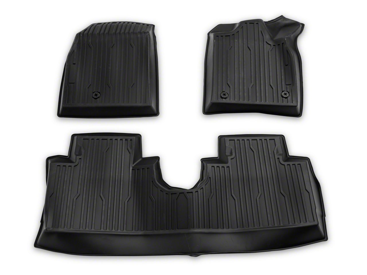 SpeedForm Mach-E Molded Front and Rear Floor Liners; Black ME5265 (21 ...