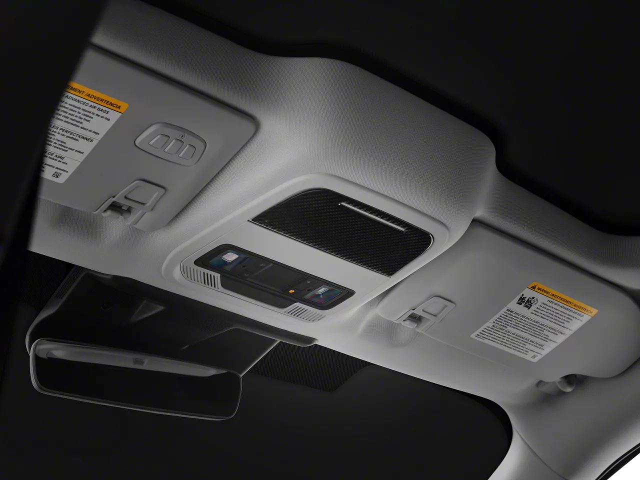 SpeedForm Mach-E Overhead Console Trim; Black Carbon Fiber ME5383 (21 ...