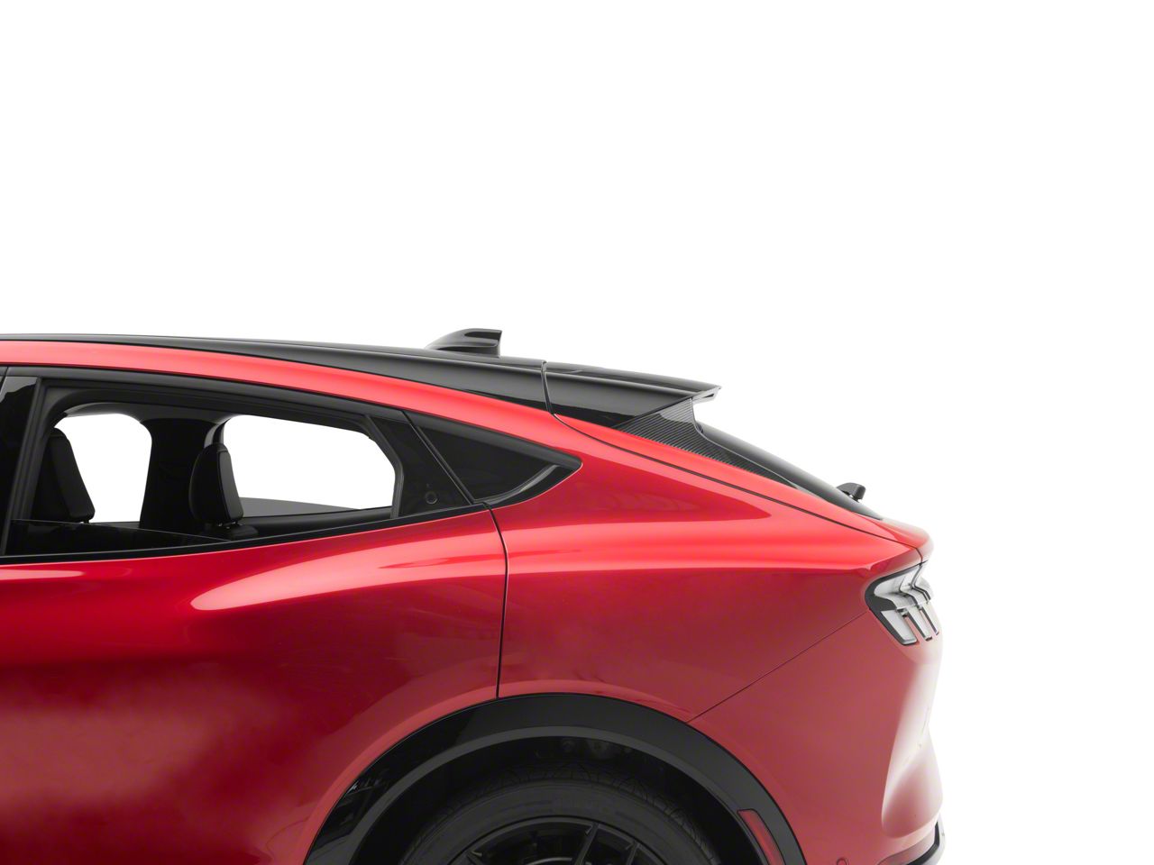 SpeedForm Mach-E Exterior Hatch Trim; Black Carbon Fiber ME5387 (21-25 ...