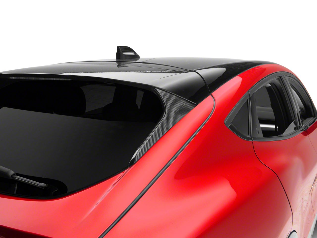 SpeedForm Mach-E Exterior Hatch Trim; Black Carbon Fiber ME5387 (21-25 ...