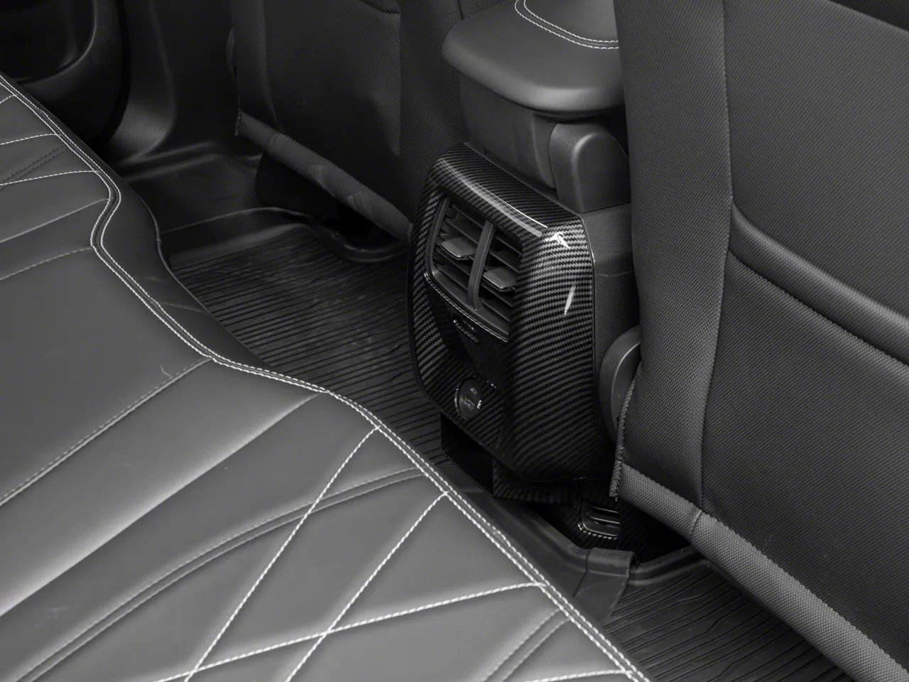 SpeedForm Mach-E Rear HVAC Control Trim; Carbon Fiber ME5511 (21-24 Mustang Mach-E) - Free Shipping