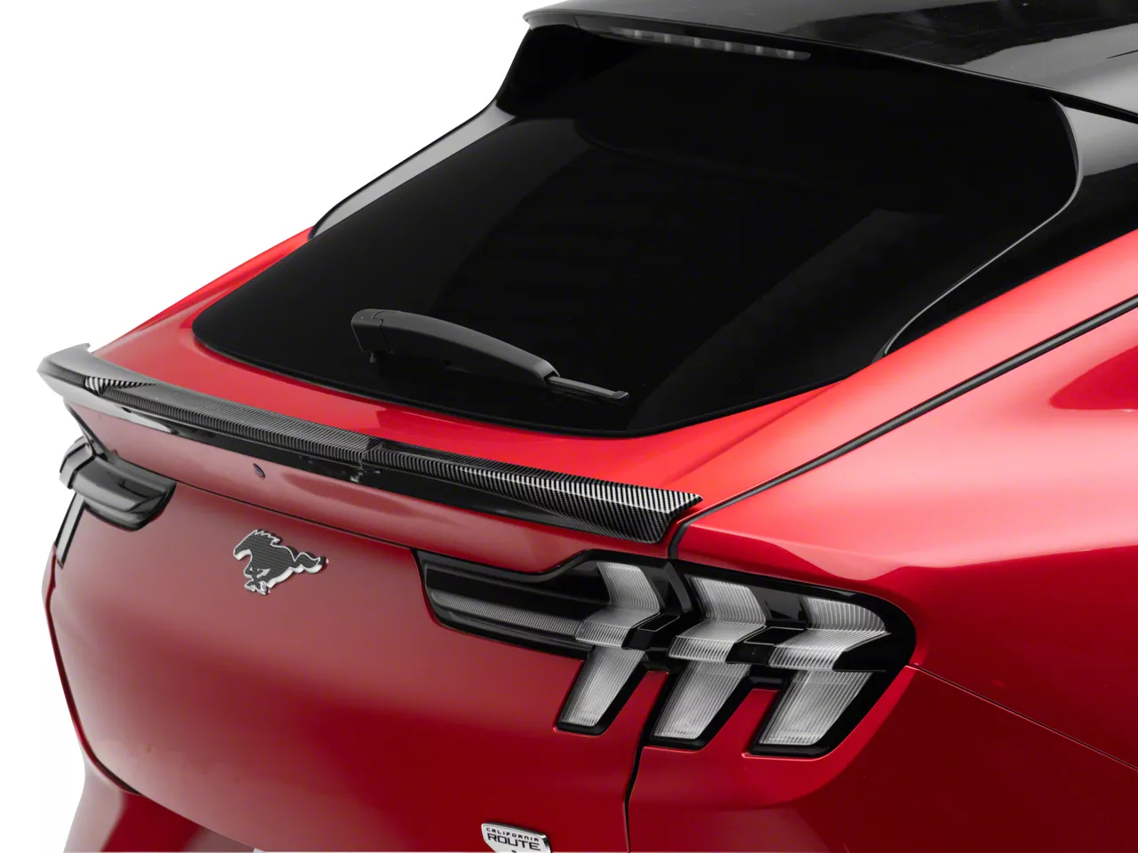 SpeedForm Mach-E Rear Spoiler; Carbon Fiber ME5259 (21-26 Mustang Mach ...