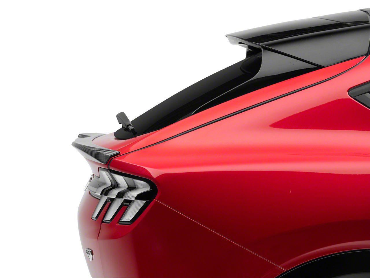 SpeedForm Mach-E Rear Spoiler; Carbon Fiber ME5259 (21-25 Mustang Mach ...