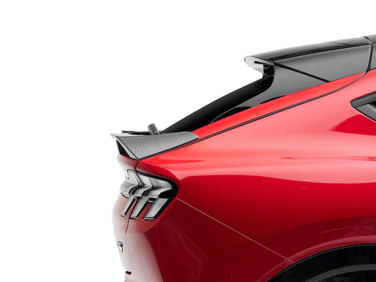SpeedForm Mach-E Rear Spoiler; Carbon Fiber ME5361 (21-24 Mustang Mach ...