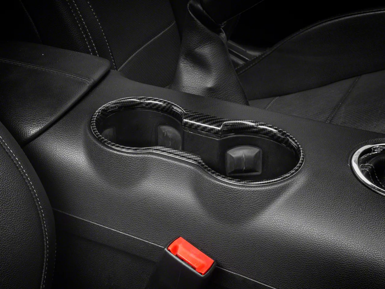 SpeedForm Center Console Cup Holder Trim Carbon Fiber 15 23 Mustang