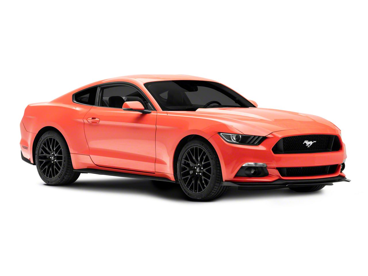 SpeedForm Mustang Chin Spoiler Lip; Gloss Black 425772 (15-17 Mustang w ...
