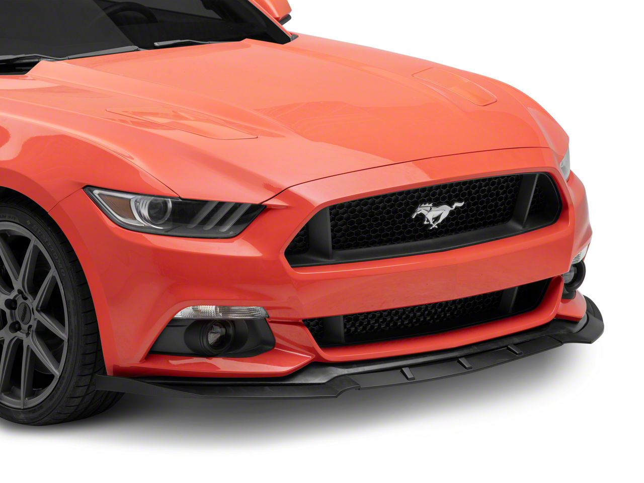 SpeedForm Mustang Chin Spoiler; Matte Black 410665 (15-17 Mustang w/o Performance Pack) - Free ...