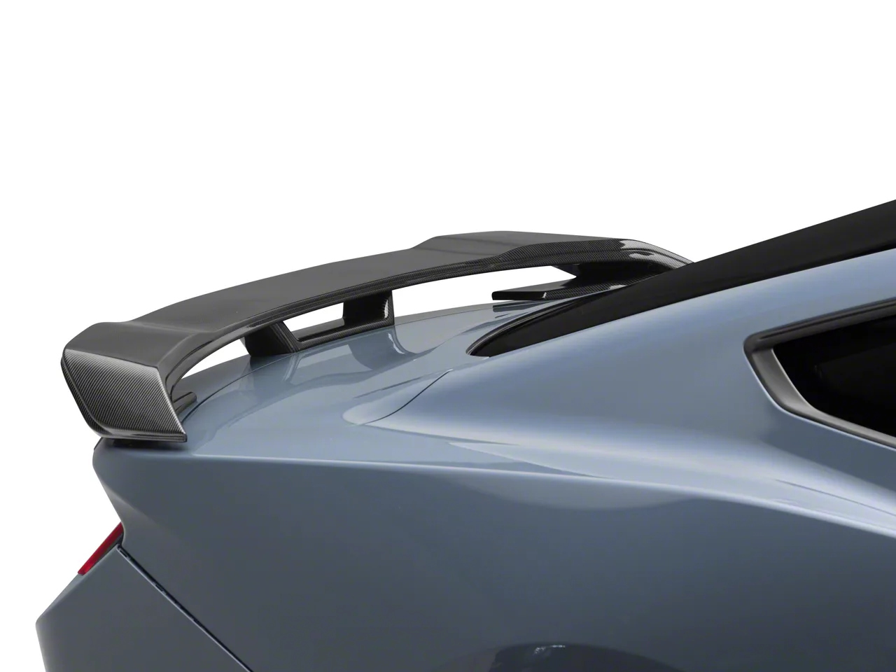 SpeedForm Mustang Dark Horse Style Rear Spoiler; Carbon Appearance ...
