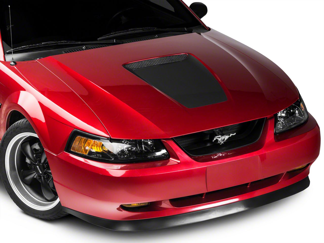 SEC10 Mustang Hood Decal; Matte Black 432180 (99-04 Mustang GT; 99-02 ...
