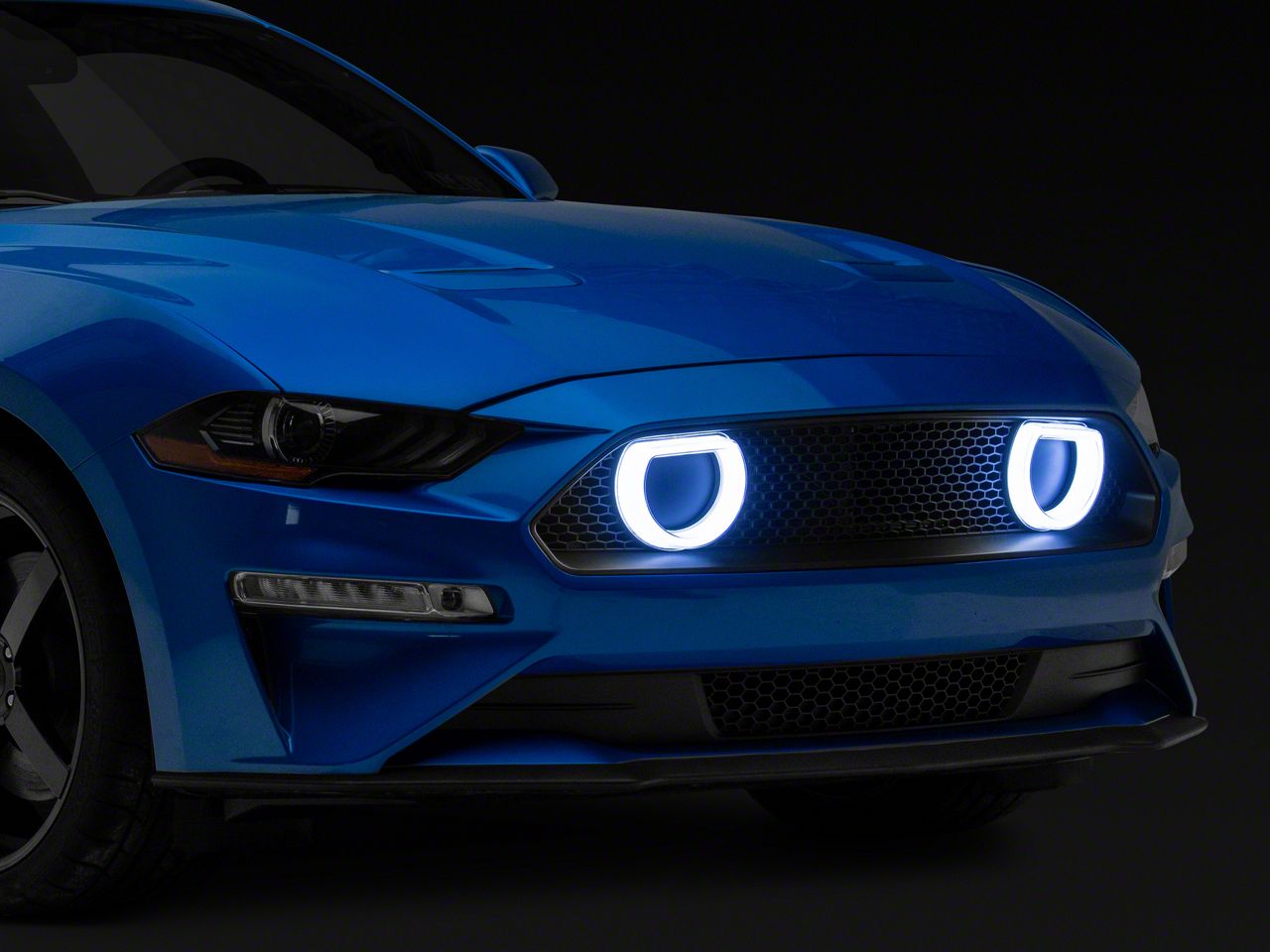 SpeedForm Mustang Mach 1 Style Upper Grille with LED DRL and Turn ...