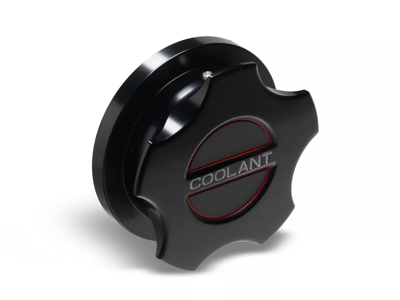 SpeedForm Mustang Modern Billet Radiator Cap Cover; Black 446097 (05-10 ...