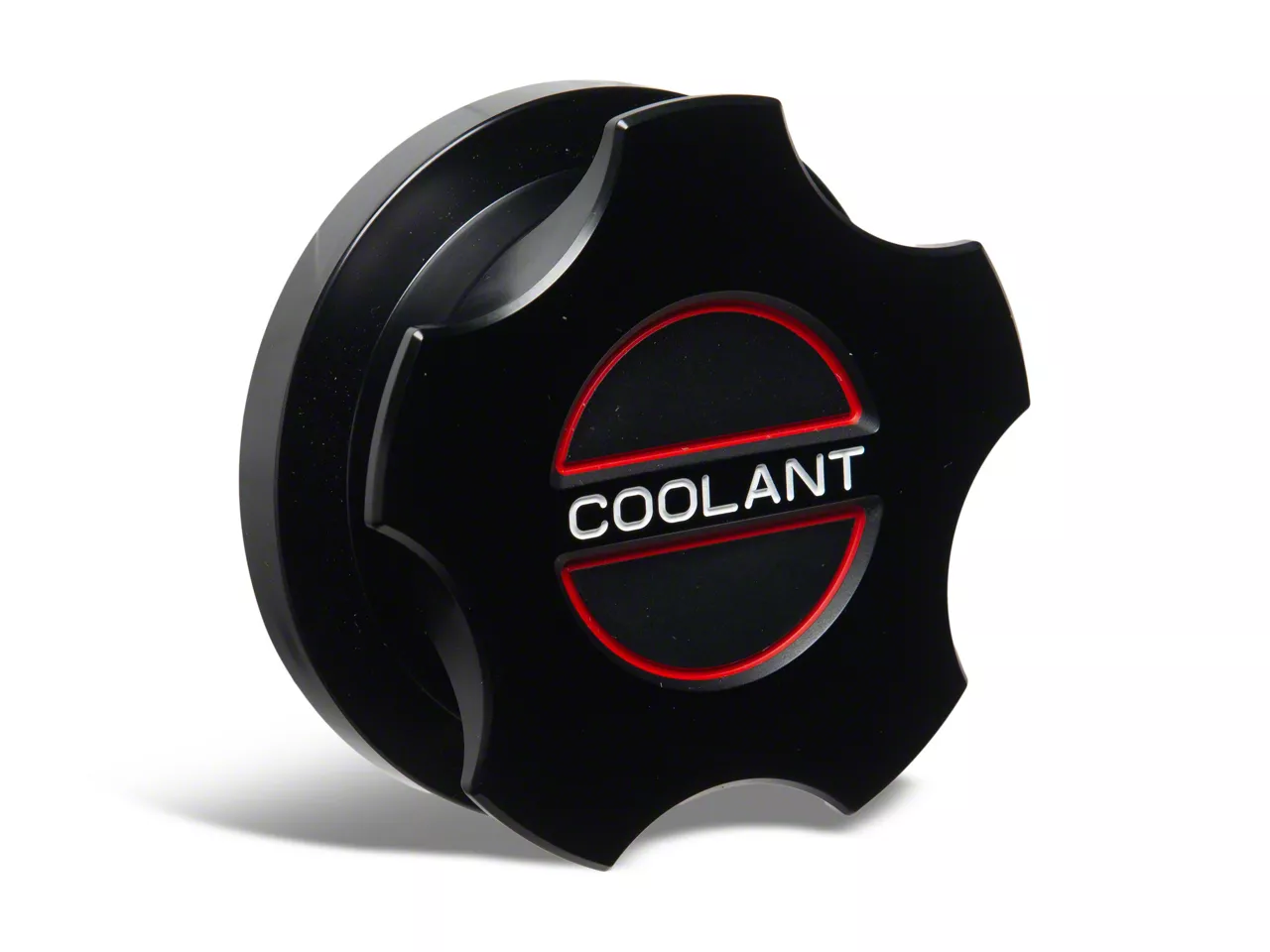 SpeedForm Mustang Modern Billet Radiator Cap Cover; Black 446098 (15-23 ...