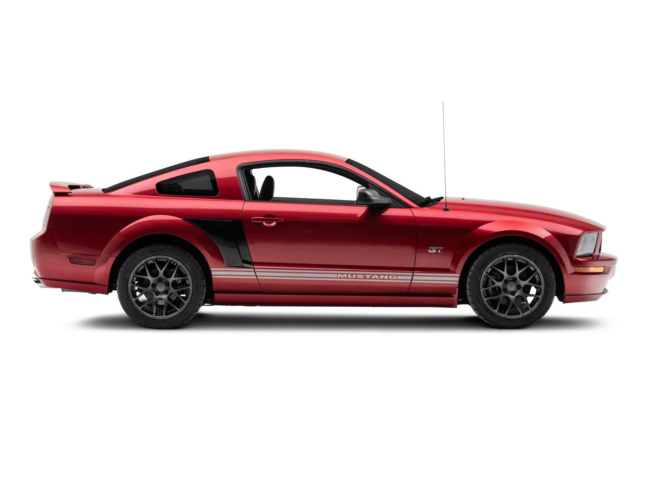 SpeedForm Mustang Side Scoops; Gloss Black 415412 (05-09 Mustang ...