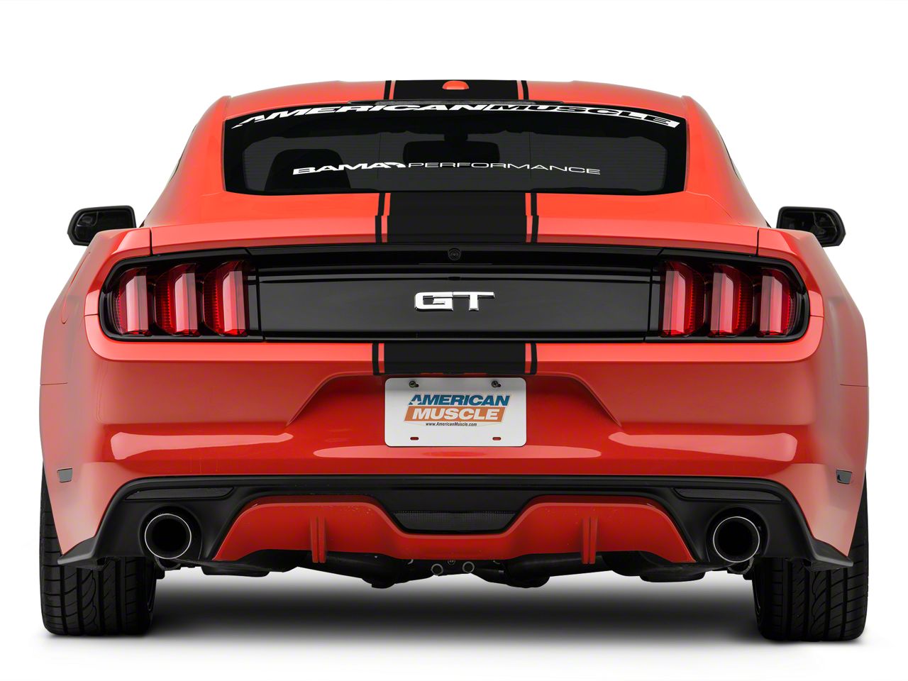 SpeedForm Mustang Super Snake Style Stripes; Gloss Black 434442 (15-23 ...