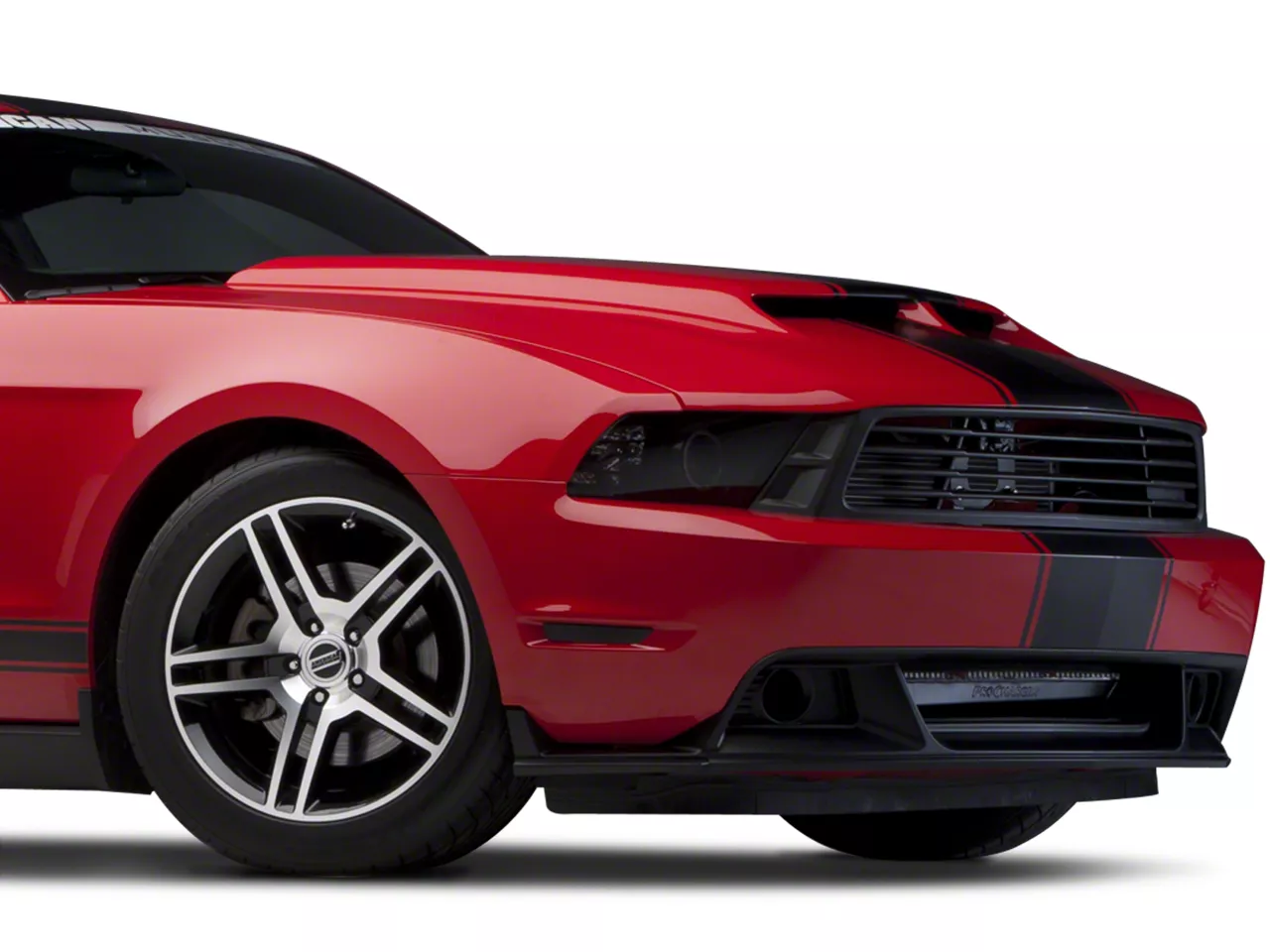 SpeedForm Mustang Super Snake Style Stripes; Matte Black 432952 (94-98 ...