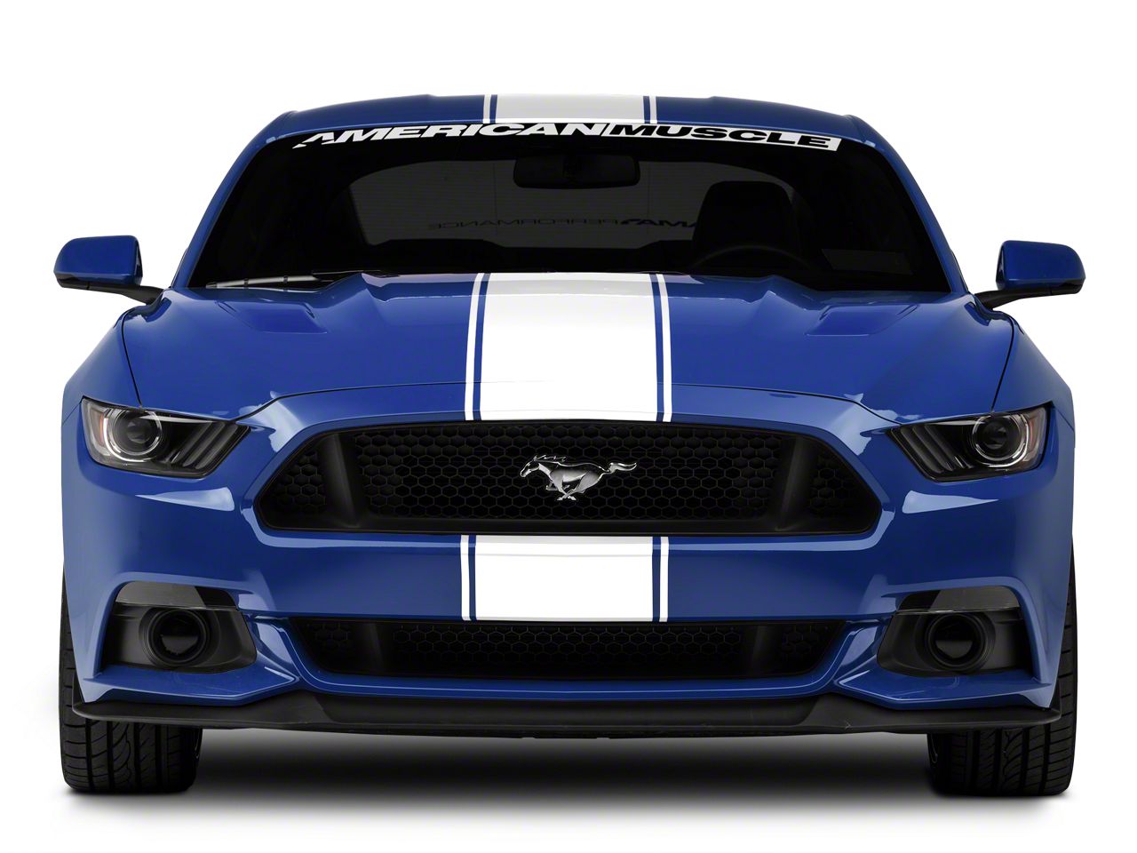 SpeedForm Mustang Super Snake Style Stripes; White 434441 (15-23 ...