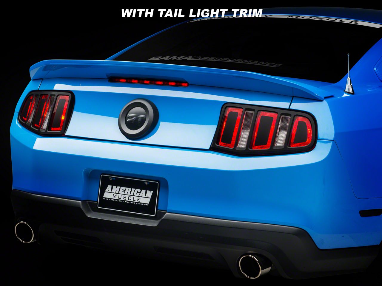 SEC10 Mustang Tail Light Conversion Decal Kit; Matte Black 432193 (10 ...