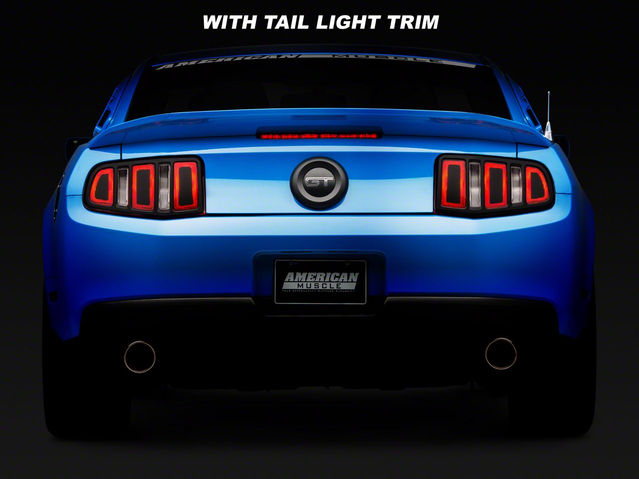 SEC10 Mustang Tail Light Conversion Decal Kit; Matte Black 432193 (10-12 Mustang) - Free Shipping
