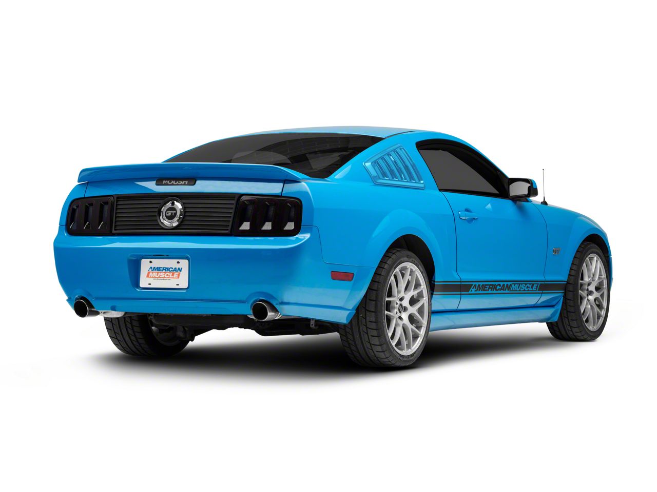 SpeedForm Mustang Quarter Window Louvers; Pre-Painted 403221 (05-14 ...