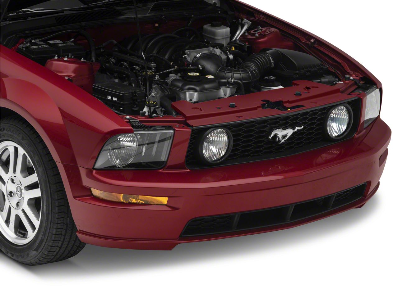 SpeedForm Mustang Radiator Cover; Unpainted 41228-00 (05-09 Mustang GT ...