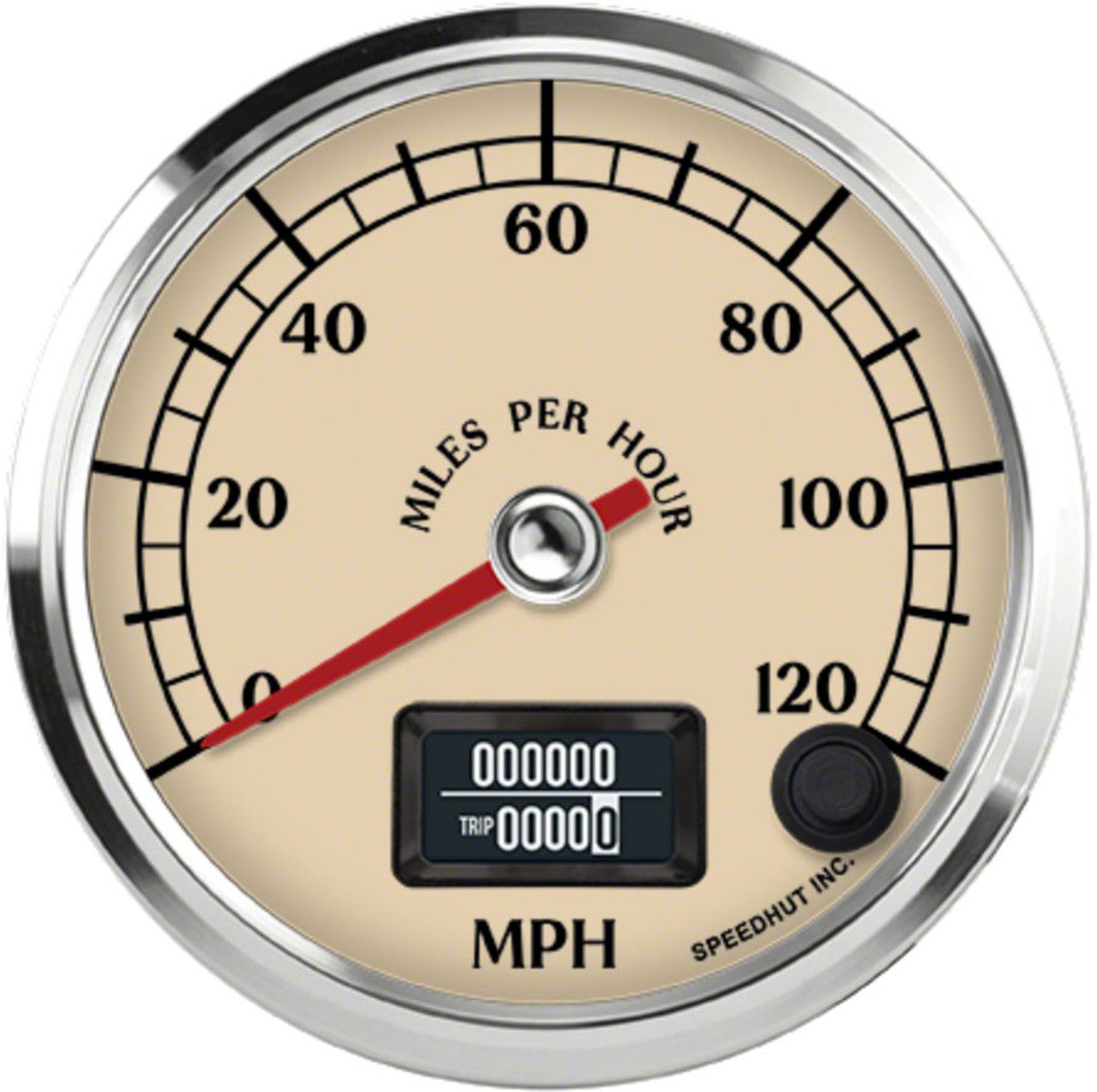 Speedhut Universal AM Antique Series 3-3/8-Inch GPS Speedometer; 120 ...