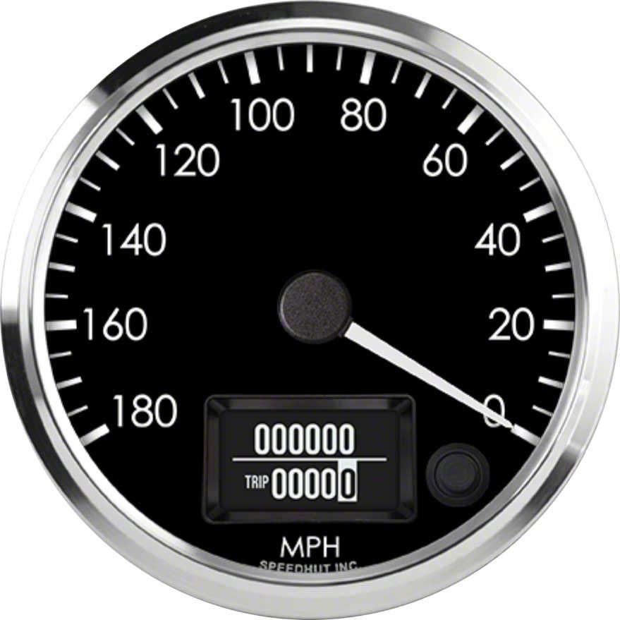 Speedhut Universal AM Cobra Series 4-Inch Programmable Speedometer; 180 ...