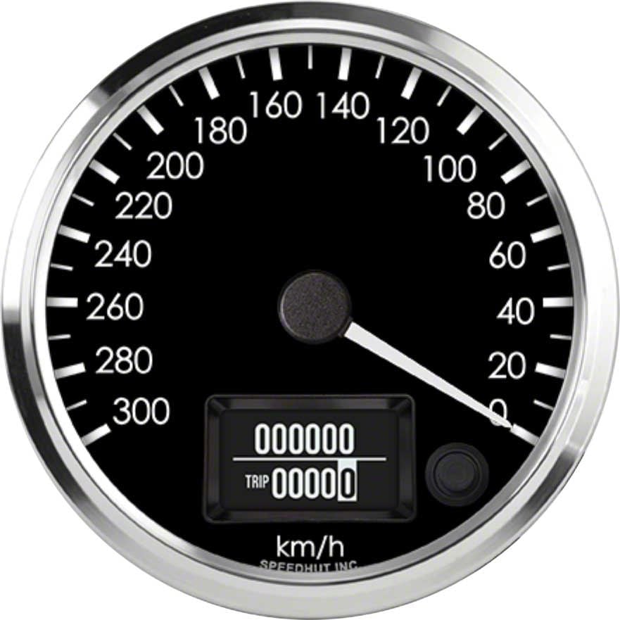 Speedhut Universal AM Cobra Series 4-Inch Programmable Speedometer; 300 ...