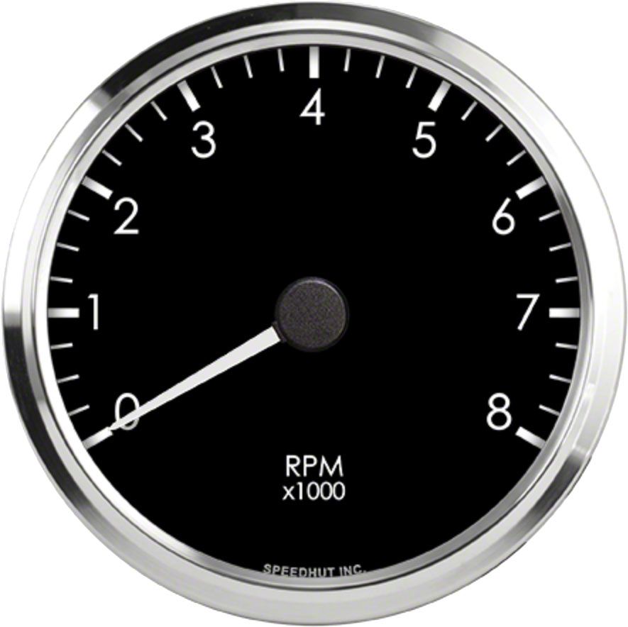 Speedhut Universal AM Cobra Series 4-Inch Tachometer; 8,000 RPM L4-TC3 ...