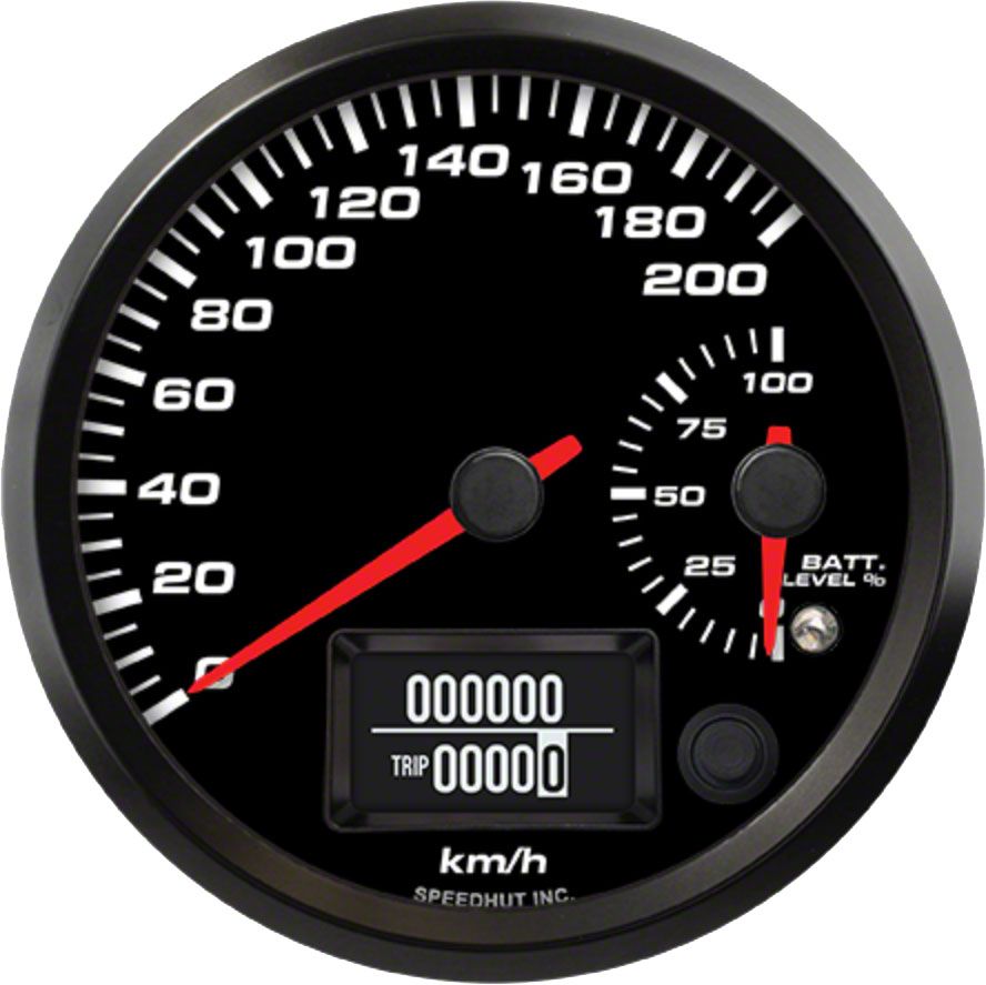 Speedhut Universal AM EV Series Orion 4-Inch Dual Gauge with Warning ...